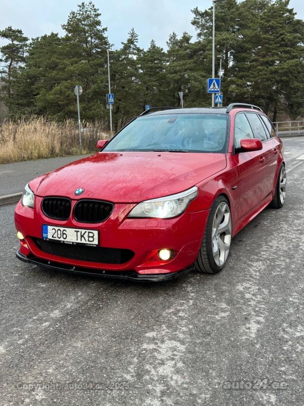 Red BMW 5 Series 2005 in Tallinn, with an engine capacity of 3.00 L and mileage of 422 thousand km for 5500 €, photo 1 on AUTOMOTO.COM.LV