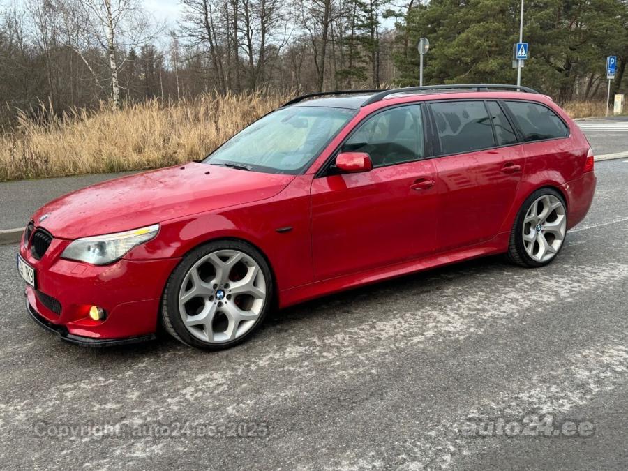 Red BMW 5 Series 2005 in Tallinn, with an engine capacity of 3.00 L and mileage of 422 thousand km for 5500 €, photo 2 on AUTOMOTO.COM.LV