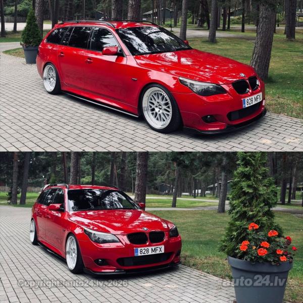 Sarkans BMW 5 Series 2008 Tallina, ar dzinēja tilpumu 3.00 L un nobraukumu 0 tūkst. km par 9800 €, foto 1 vietnē AUTOMOTO.COM.LV