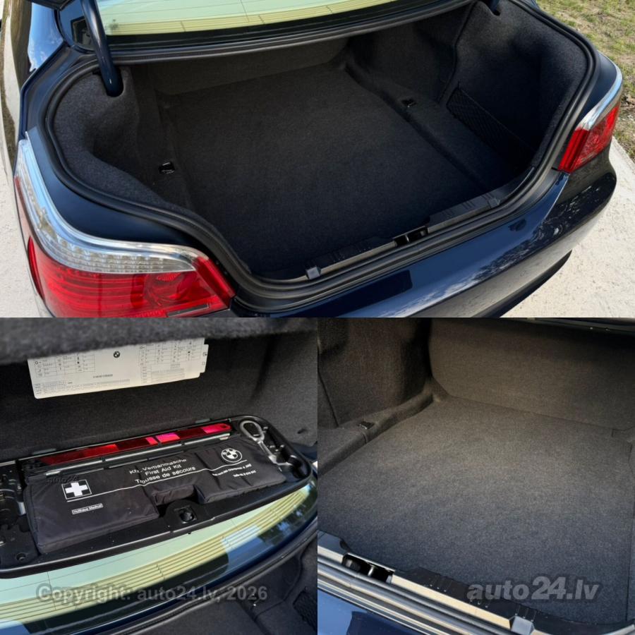 BMW 5 Series 2008 in Viljandi, with an engine capacity of 3.00 L and mileage of 279 thousand km for 7390 €, photo 26 on AUTOMOTO.COM.LV