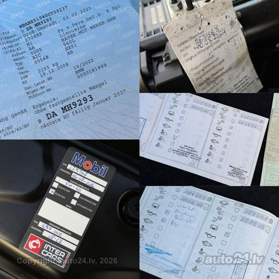 BMW 5 Series 2008 in Viljandi, with an engine capacity of 3.00 L and mileage of 279 thousand km for 7390 €, photo 31 on AUTOMOTO.COM.LV