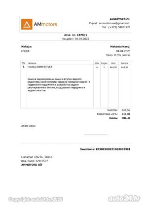 БМВ 5 Серия 2012 в Таллин, объемом двигателя 3.00 л и пробегом 309 тыс. км за 10999 €, фото 28 на AUTOMOTO.COM.LV