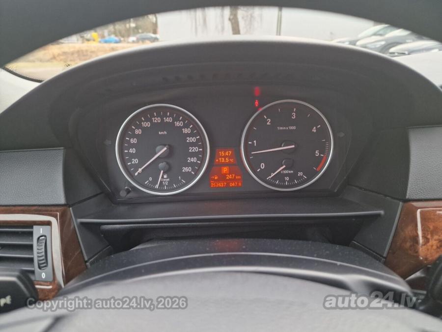 BMW 5 Series 2008 in Tallinn, with an engine capacity of 3.00 L and mileage of 253 thousand km for 6990 €, photo 25 on AUTOMOTO.COM.LV