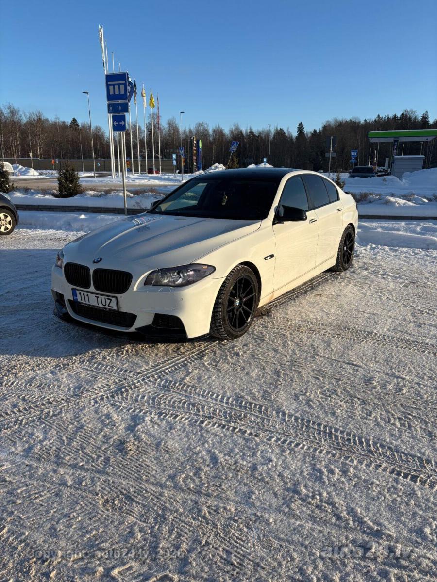 White BMW 5 Series 2012 in Tallinn, with an engine capacity of 2.00 L and mileage of 245 thousand km for 13500 €, photo 2 on AUTOMOTO.COM.LV