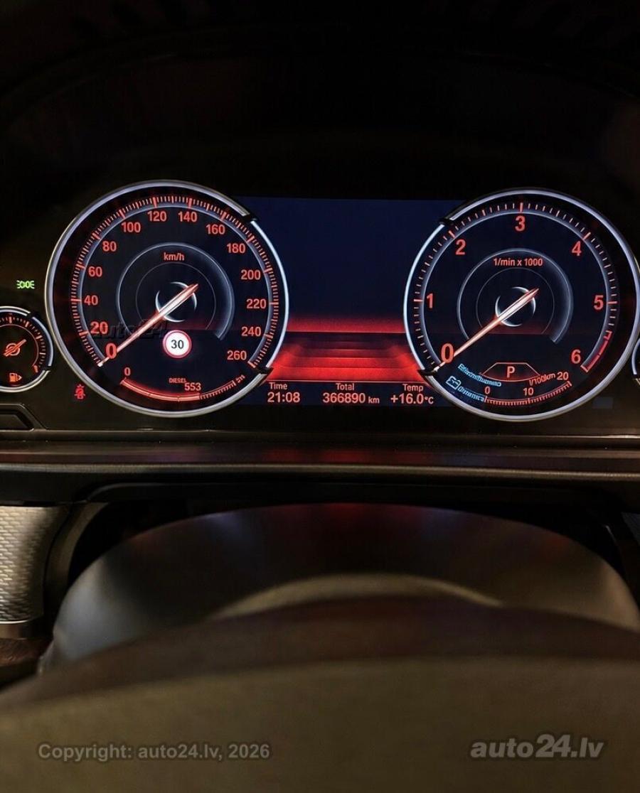 White BMW 5 Series 2012 in Valga, with an engine capacity of 3.00 L and mileage of 367 thousand km for 12900 €, photo 17 on AUTOMOTO.COM.LV