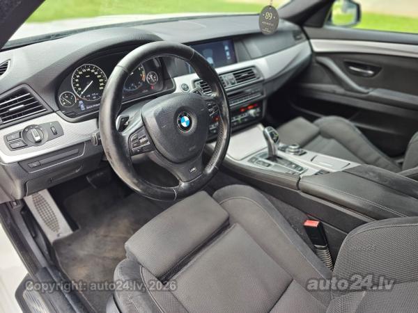 White BMW 5 Series 2012 in Tallinn, with an engine capacity of 3.00 L and mileage of 264 thousand km for 12998 €, photo 6 on AUTOMOTO.COM.LV