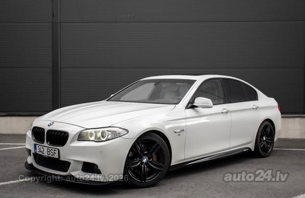 White BMW 5 Series 2013 in Tallinn, with an engine capacity of 3.00 L and mileage of 190 thousand km for 12990 €, photo 3 on AUTOMOTO.COM.LV