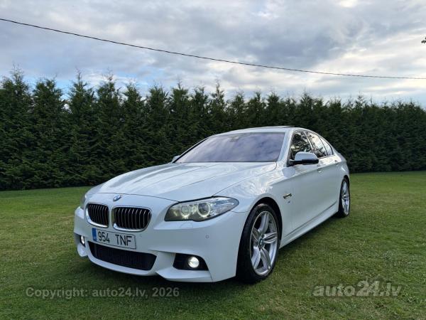 White BMW 5 Series 2013 in Tallinn, with an engine capacity of 3.00 L and mileage of 269 thousand km for 16900 €, photo 1 on AUTOMOTO.COM.LV