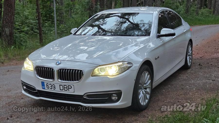 White BMW 5 Series 2014 in Tallinn, with an engine capacity of 2.00 L and mileage of 122 thousand km for 14500 €, photo 5 on AUTOMOTO.COM.LV