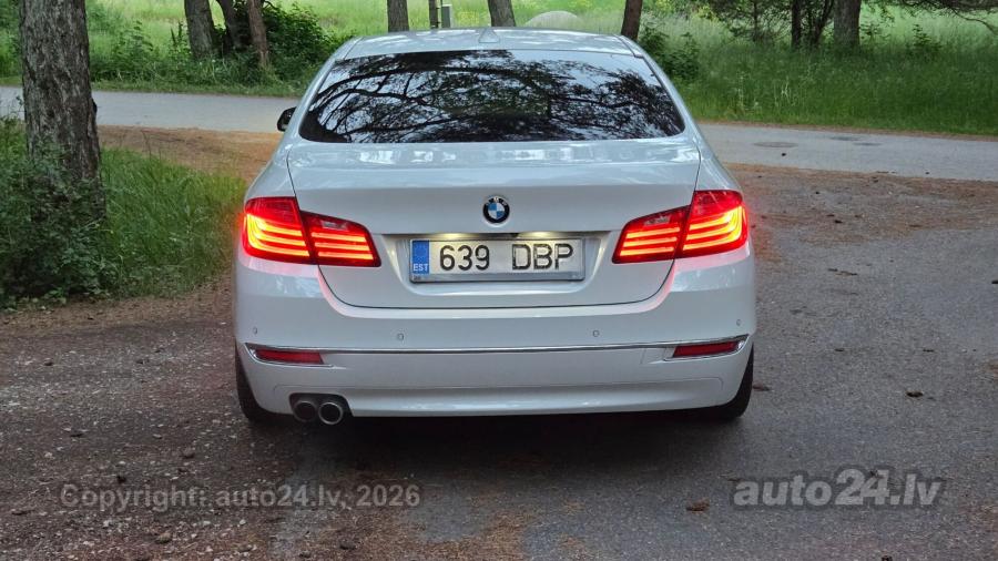 White BMW 5 Series 2014 in Tallinn, with an engine capacity of 2.00 L and mileage of 122 thousand km for 14500 €, photo 8 on AUTOMOTO.COM.LV