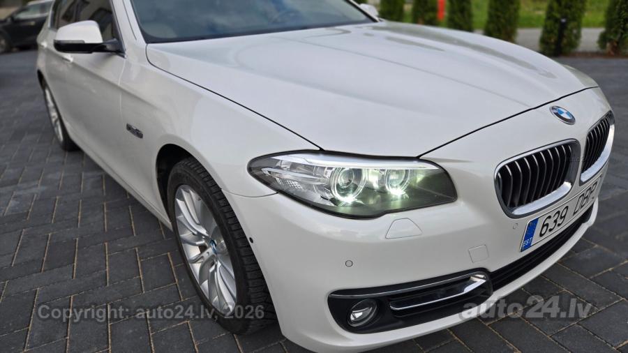 White BMW 5 Series 2014 in Tallinn, with an engine capacity of 2.00 L and mileage of 122 thousand km for 14500 €, photo 9 on AUTOMOTO.COM.LV