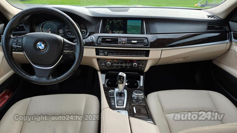 White BMW 5 Series 2014 in Tallinn, with an engine capacity of 2.00 L and mileage of 122 thousand km for 14500 €, photo 13 on AUTOMOTO.COM.LV