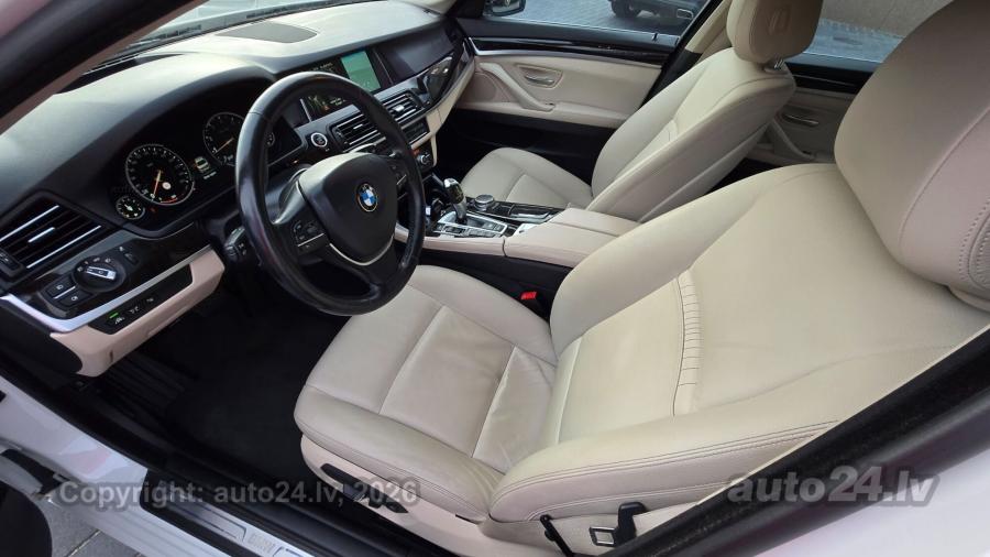 White BMW 5 Series 2014 in Tallinn, with an engine capacity of 2.00 L and mileage of 122 thousand km for 14500 €, photo 15 on AUTOMOTO.COM.LV