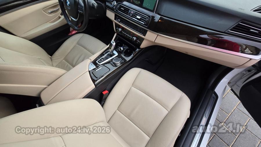 White BMW 5 Series 2014 in Tallinn, with an engine capacity of 2.00 L and mileage of 122 thousand km for 14500 €, photo 19 on AUTOMOTO.COM.LV