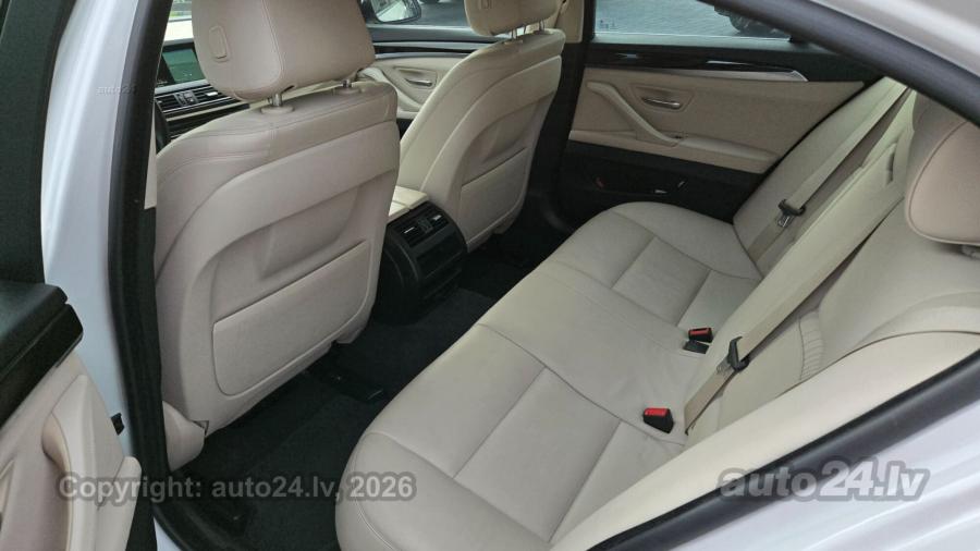White BMW 5 Series 2014 in Tallinn, with an engine capacity of 2.00 L and mileage of 122 thousand km for 14500 €, photo 20 on AUTOMOTO.COM.LV