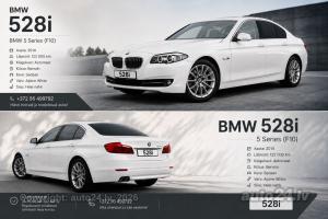 White BMW 5 Series 2014 in Tallinn, with an engine capacity of 2.00 L and mileage of 122 thousand km for 14500 €, photo 31 on AUTOMOTO.COM.LV