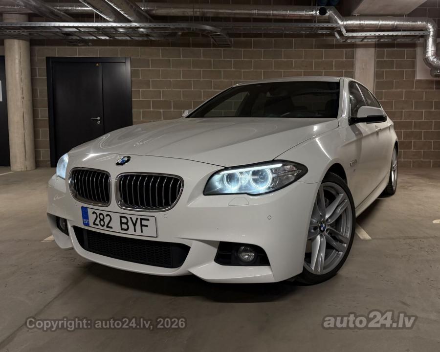 White BMW 5 Series 2015 in Tallinn, with an engine capacity of 3.00 L and mileage of 260 thousand km for 14500 €, photo 1 on AUTOMOTO.COM.LV