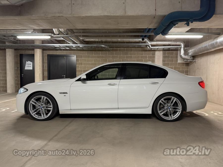 White BMW 5 Series 2015 in Tallinn, with an engine capacity of 3.00 L and mileage of 260 thousand km for 14500 €, photo 8 on AUTOMOTO.COM.LV