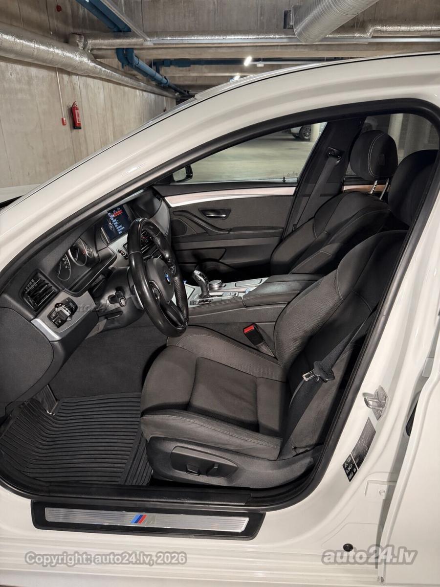 White BMW 5 Series 2015 in Tallinn, with an engine capacity of 3.00 L and mileage of 260 thousand km for 14500 €, photo 10 on AUTOMOTO.COM.LV