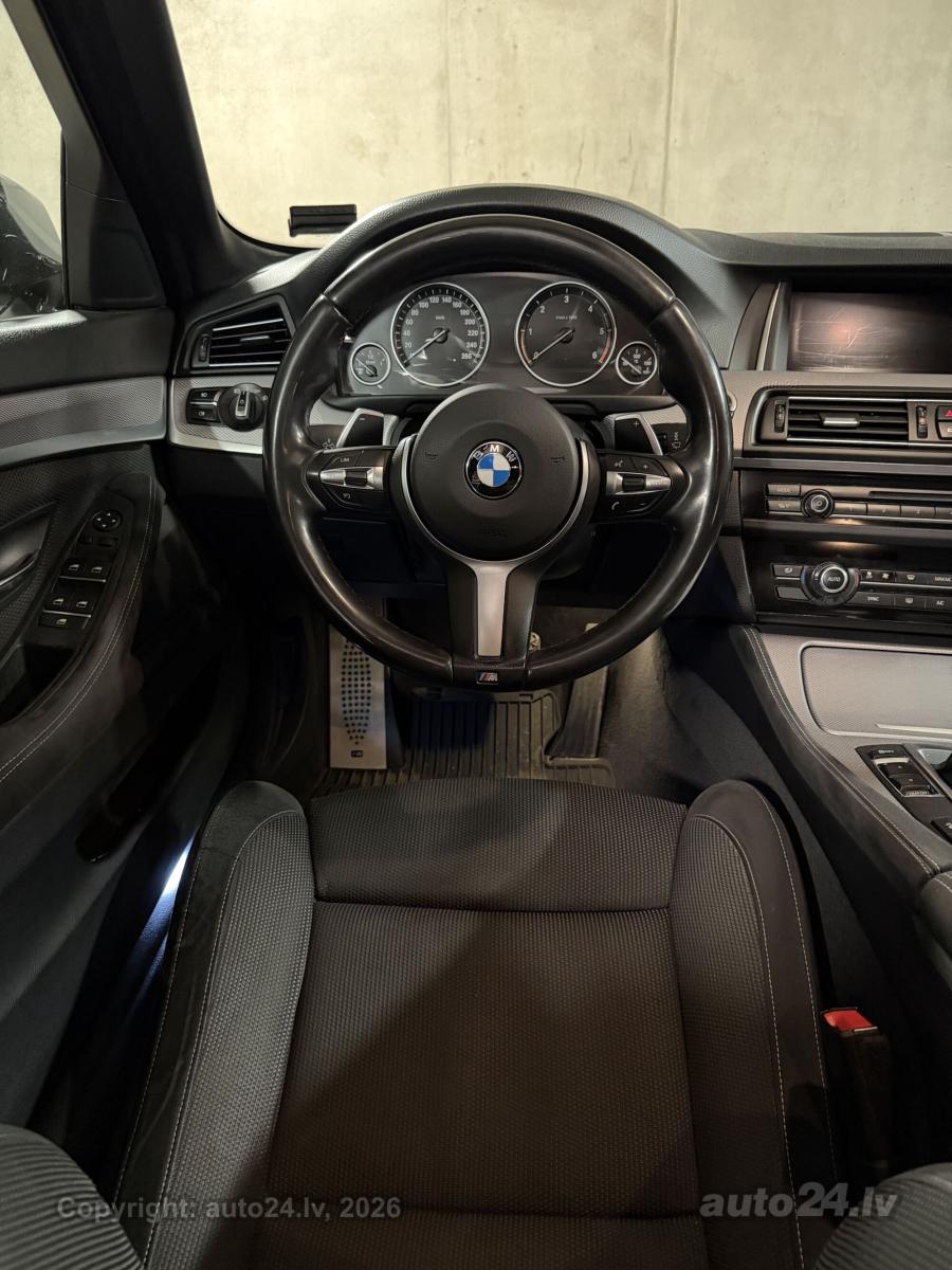 White BMW 5 Series 2015 in Tallinn, with an engine capacity of 3.00 L and mileage of 260 thousand km for 14500 €, photo 15 on AUTOMOTO.COM.LV