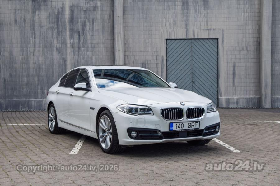 White BMW 5 Series 2015 in Tallinn, with an engine capacity of 3.00 L and mileage of 236 thousand km for 16900 €, photo 3 on AUTOMOTO.COM.LV