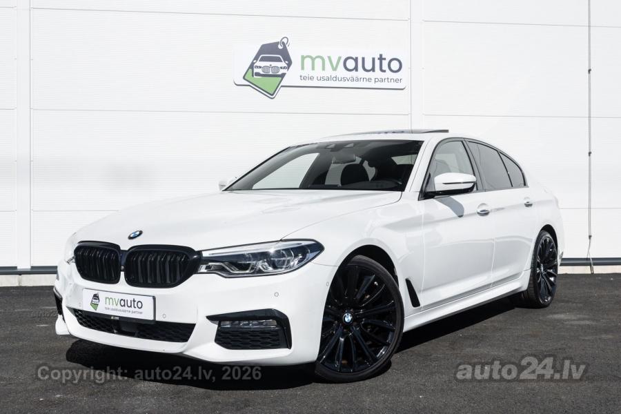 White BMW 5 Series 2018 in Tallinn, with an engine capacity of 3.00 L and mileage of 159 thousand km for 26990 €, photo 4 on AUTOMOTO.COM.LV