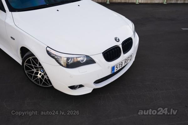 White BMW 5 Series 2008 in Tallinn, with an engine capacity of 3.00 L and mileage of 0 thousand km for 4900 €, photo 2 on AUTOMOTO.COM.LV