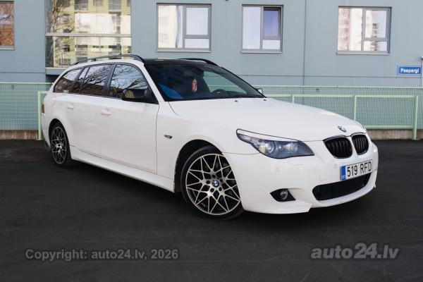 White BMW 5 Series 2008 in Tallinn, with an engine capacity of 3.00 L and mileage of 0 thousand km for 4900 €, photo 3 on AUTOMOTO.COM.LV