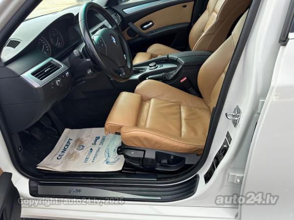 White BMW 5 Series 2008 in Tartu, with an engine capacity of 2.00 L and mileage of 248 thousand km for 4999 €, photo 10 on AUTOMOTO.COM.LV