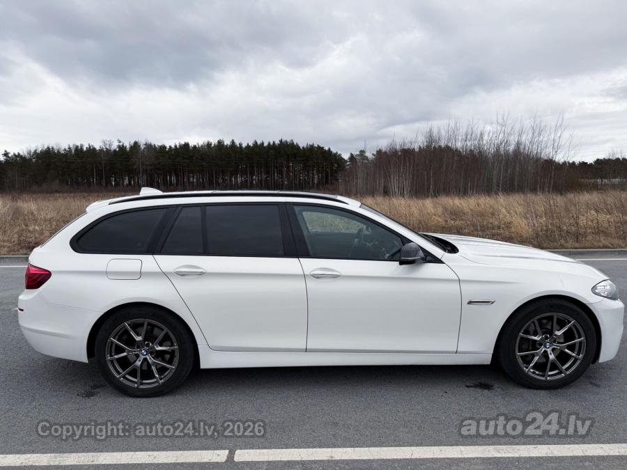White BMW 5 Series 2013 in Tallinn, with an engine capacity of 3.00 L and mileage of 264 thousand km for 12600 €, photo 5 on AUTOMOTO.COM.LV