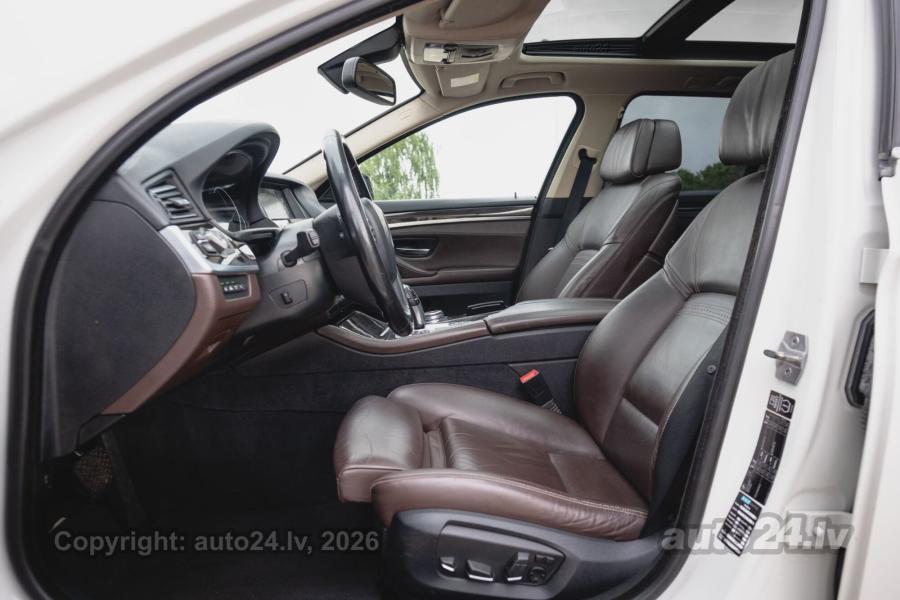 White BMW 5 Series 2013 in Tartu, with an engine capacity of 3.00 L and mileage of 288 thousand km for 12999 €, photo 9 on AUTOMOTO.COM.LV