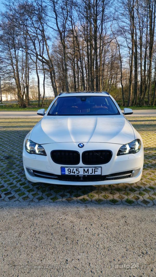 White BMW 5 Series 2013 in Tallinn, with an engine capacity of 2.00 L and mileage of 276 thousand km for 9100 €, photo 1 on AUTOMOTO.COM.LV