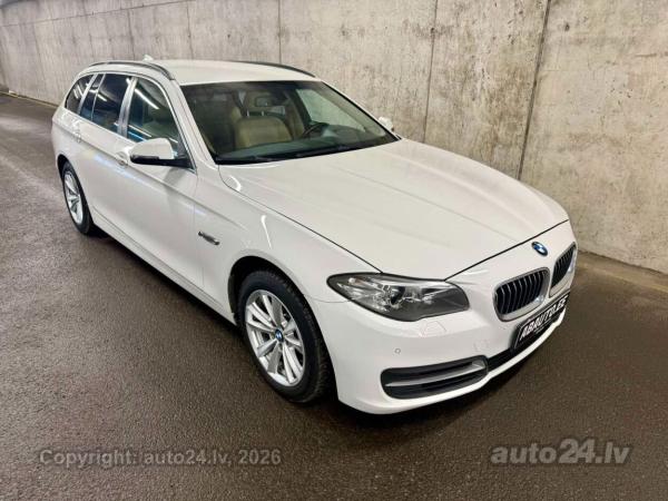 White BMW 5 Series 2014 in Tallinn, with an engine capacity of 2.00 L and mileage of 316 thousand km for 7495 €, photo 1 on AUTOMOTO.COM.LV