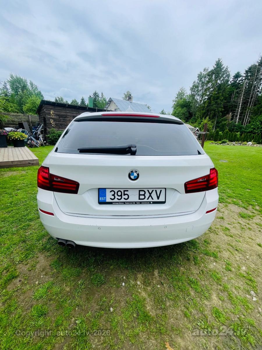 White BMW 5 Series 2014 in Tallinn, with an engine capacity of 2.00 L and mileage of 253 thousand km for 12900 €, photo 5 on AUTOMOTO.COM.LV