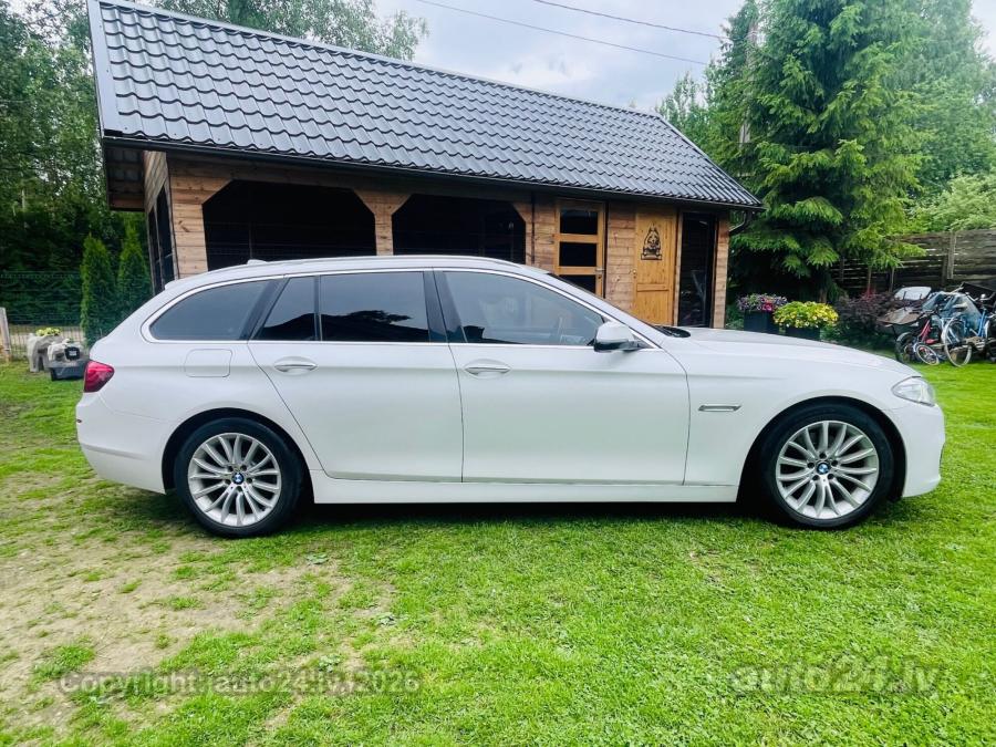 White BMW 5 Series 2014 in Tallinn, with an engine capacity of 2.00 L and mileage of 253 thousand km for 12900 €, photo 6 on AUTOMOTO.COM.LV
