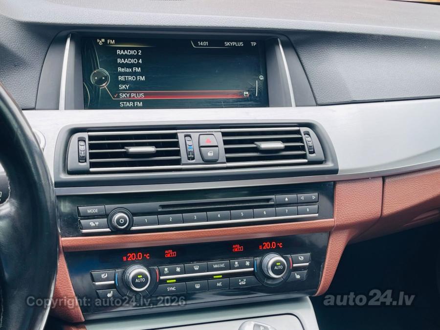 White BMW 5 Series 2014 in Tallinn, with an engine capacity of 2.00 L and mileage of 253 thousand km for 12900 €, photo 12 on AUTOMOTO.COM.LV