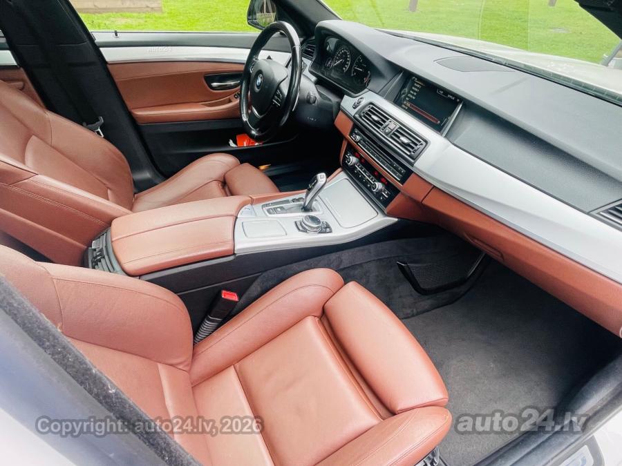 White BMW 5 Series 2014 in Tallinn, with an engine capacity of 2.00 L and mileage of 253 thousand km for 12900 €, photo 13 on AUTOMOTO.COM.LV