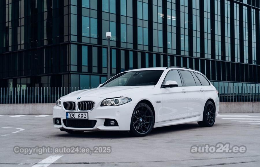 White BMW 5 Series 2016 in Tallinn, with an engine capacity of 3.00 L and mileage of 311 thousand km for 17200 €, photo 8 on AUTOMOTO.COM.LV