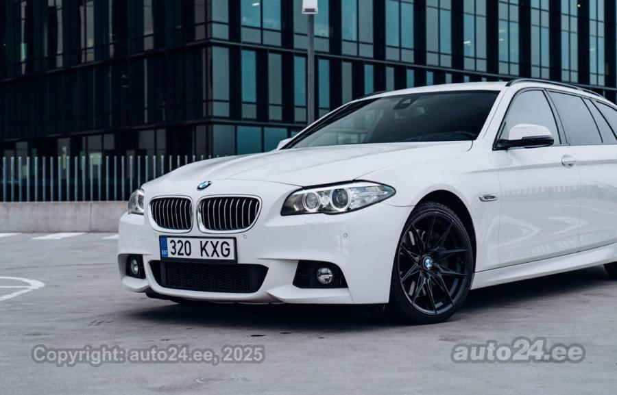 White BMW 5 Series 2016 in Tallinn, with an engine capacity of 3.00 L and mileage of 311 thousand km for 17200 €, photo 9 on AUTOMOTO.COM.LV