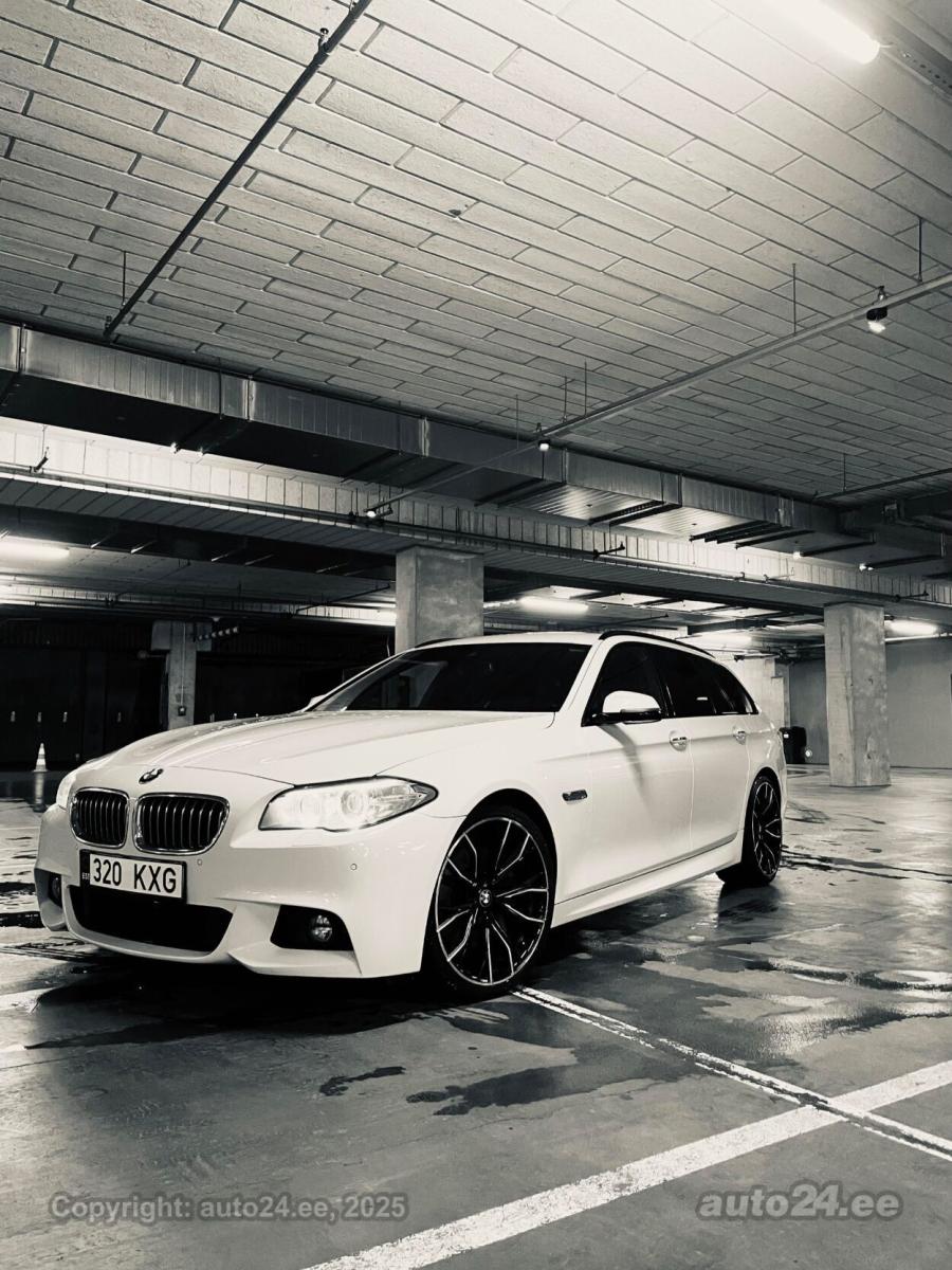 White BMW 5 Series 2016 in Tallinn, with an engine capacity of 3.00 L and mileage of 311 thousand km for 17200 €, photo 28 on AUTOMOTO.COM.LV
