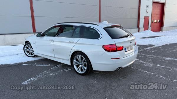 White BMW 5 Series 2016 in Tallinn, with an engine capacity of 3.00 L and mileage of 317 thousand km for 14300 €, photo 6 on AUTOMOTO.COM.LV