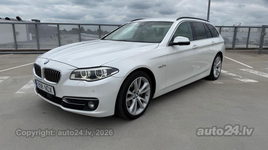 White BMW 5 Series 2016 in Tallinn, with an engine capacity of 3.00 L and mileage of 317 thousand km for 14300 €, photo 3 on AUTOMOTO.COM.LV