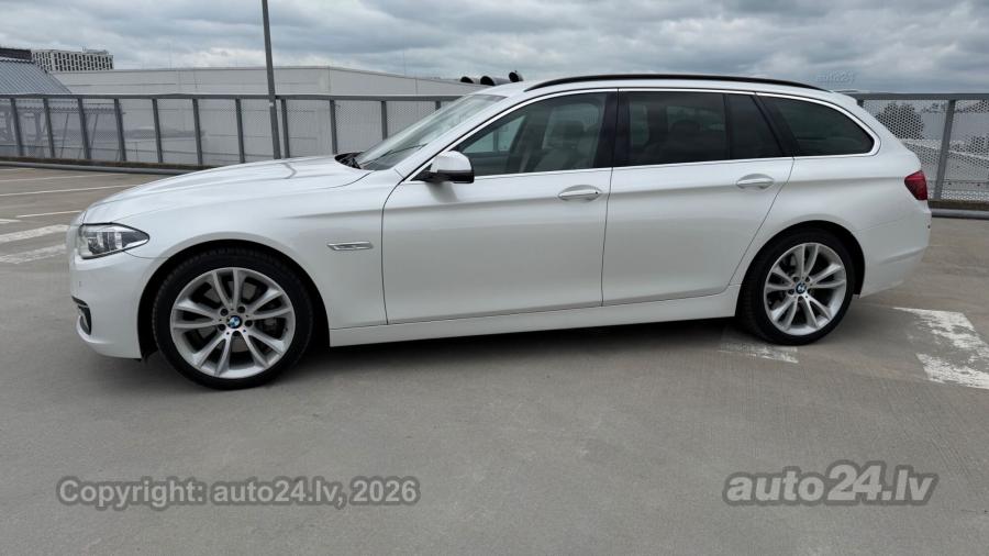 White BMW 5 Series 2016 in Tallinn, with an engine capacity of 3.00 L and mileage of 317 thousand km for 14300 €, photo 4 on AUTOMOTO.COM.LV