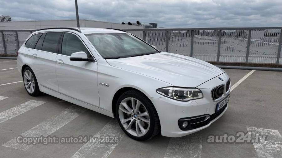 White BMW 5 Series 2016 in Tallinn, with an engine capacity of 3.00 L and mileage of 317 thousand km for 14300 €, photo 5 on AUTOMOTO.COM.LV