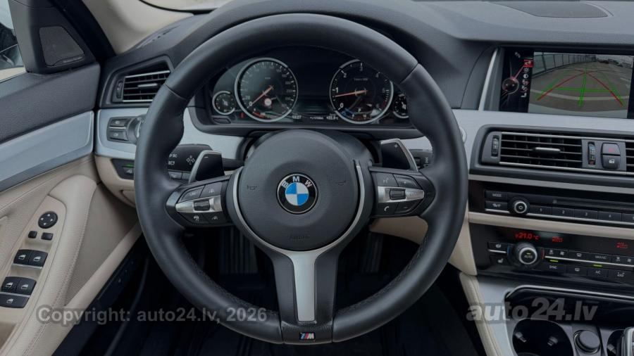 White BMW 5 Series 2016 in Tallinn, with an engine capacity of 3.00 L and mileage of 317 thousand km for 14300 €, photo 17 on AUTOMOTO.COM.LV