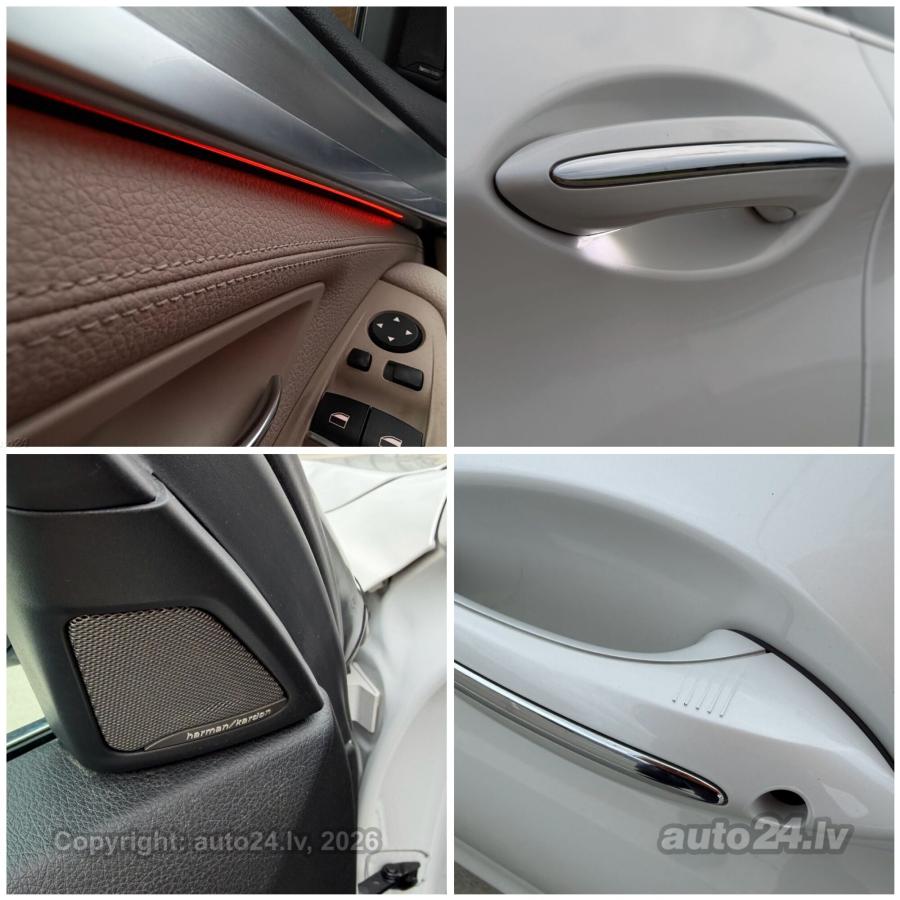 White BMW 5 Series 2016 in Tallinn, with an engine capacity of 3.00 L and mileage of 317 thousand km for 14300 €, photo 22 on AUTOMOTO.COM.LV