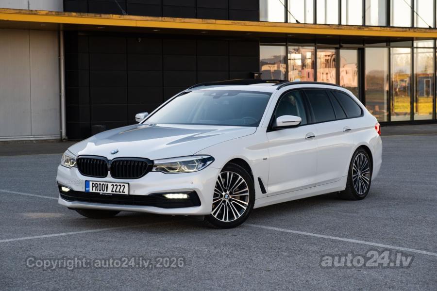 White BMW 5 Series 2017 in Tartu, with an engine capacity of 3.00 L and mileage of 226 thousand km for 19750 €, photo 1 on AUTOMOTO.COM.LV