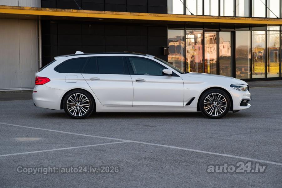 White BMW 5 Series 2017 in Tartu, with an engine capacity of 3.00 L and mileage of 226 thousand km for 19750 €, photo 5 on AUTOMOTO.COM.LV