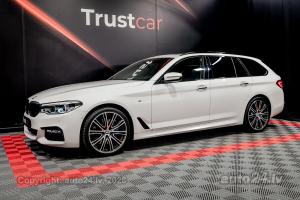 White BMW 5 Series 2018 in Parnu, with an engine capacity of 3.00 L and mileage of 238 thousand km for 22999 €, photo 6 on AUTOMOTO.COM.LV