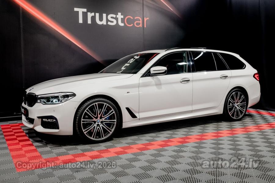 White BMW 5 Series 2018 in Parnu, with an engine capacity of 3.00 L and mileage of 238 thousand km for 22999 €, photo 6 on AUTOMOTO.COM.LV